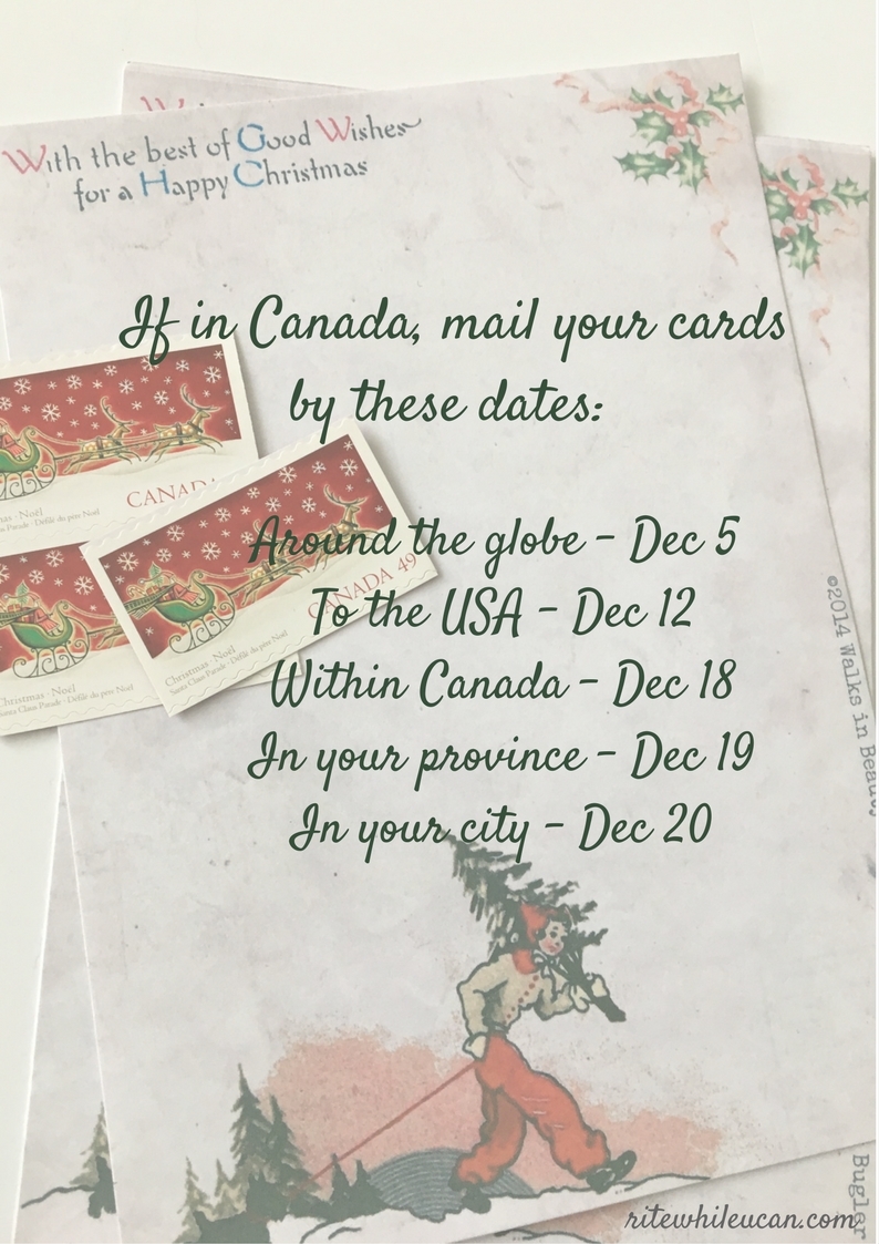 Christmas Card Mailing Deadlines Rite While U Can Christmas Card Mailing Deadlines Rite While U Can